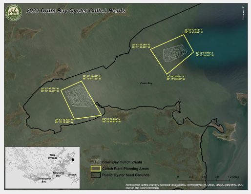 LDWF has Completed the Construction of Two Oyster Reefs in Drum Bay | L ...